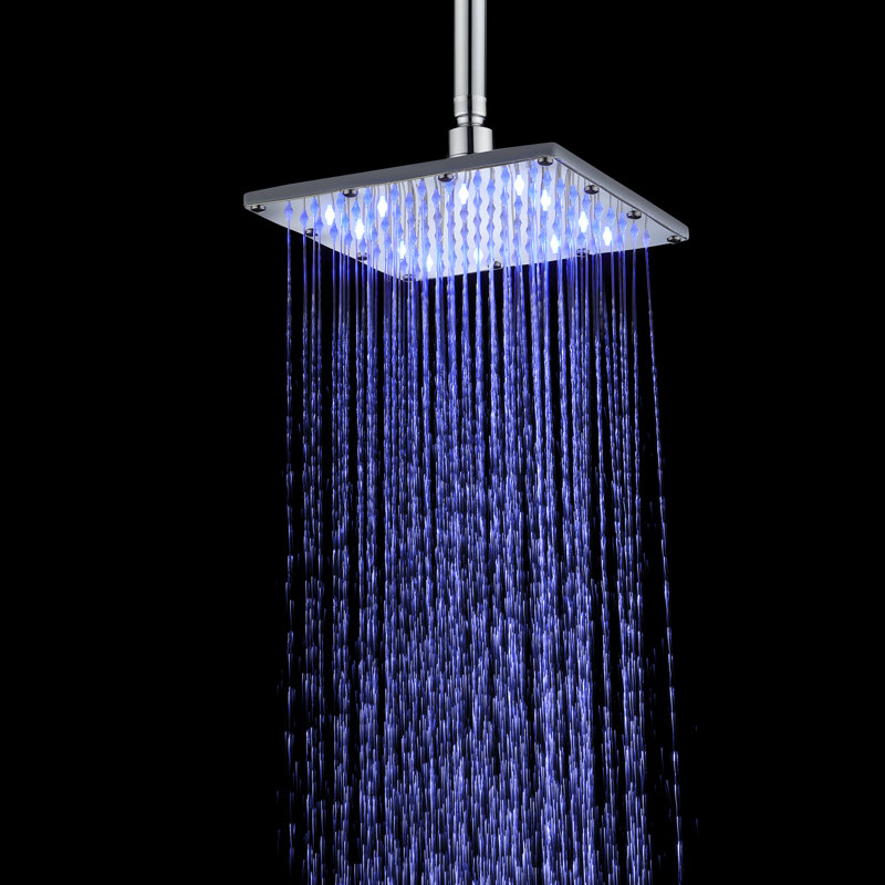 Supersonic Heuer Rain Fixed Shower Head 2 5 Gpm Gpm With Temperature